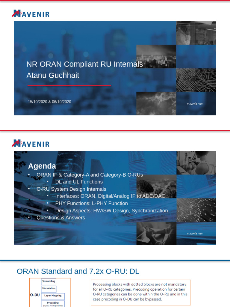NR ORAN Compliant RU Internals - Part - 2 | PDF | Communications Protocols | Telecommunications