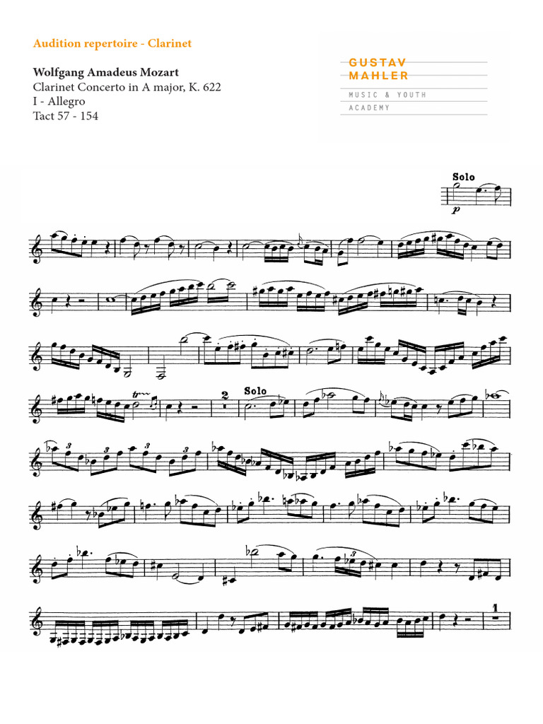 Clarinet (1) | PDF