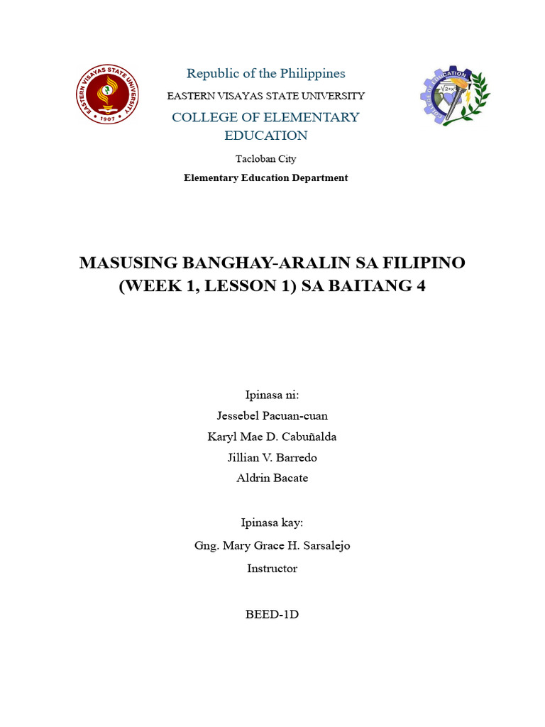 Masusing Banghay Aralin Sa Filipino 3 | PDF