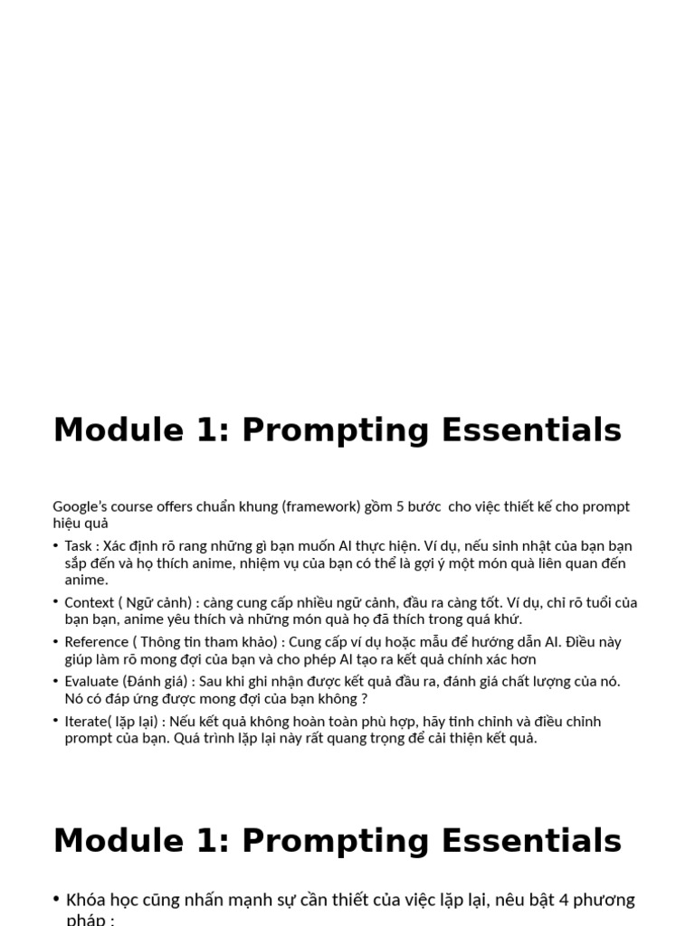 Ai Prompt Engineering Course | PDF