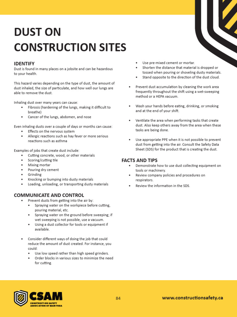 Dust On Construction Sites | PDF | Dust | Particulates