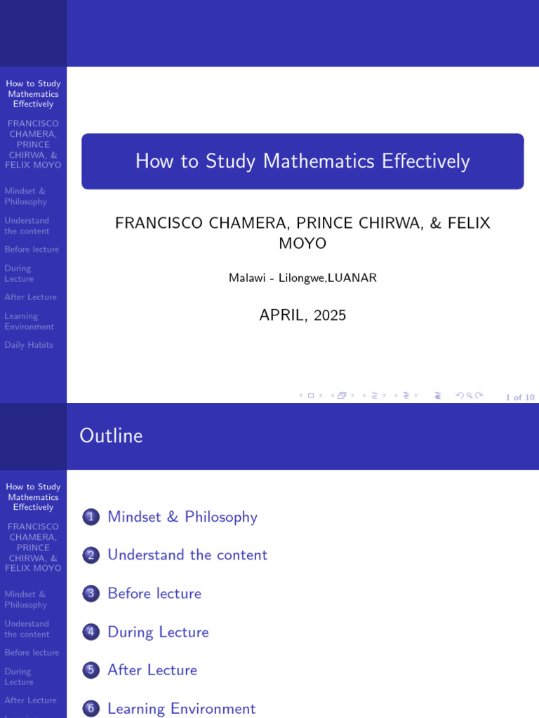 How To Master Mathematics | PDF | Lecture | Learning