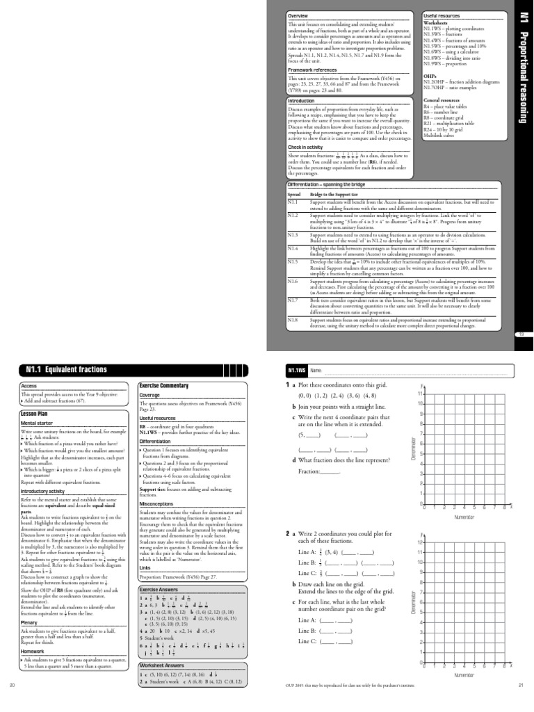 Framework Math Y9 Access Book Sample | PDF | Percentage | Ratio