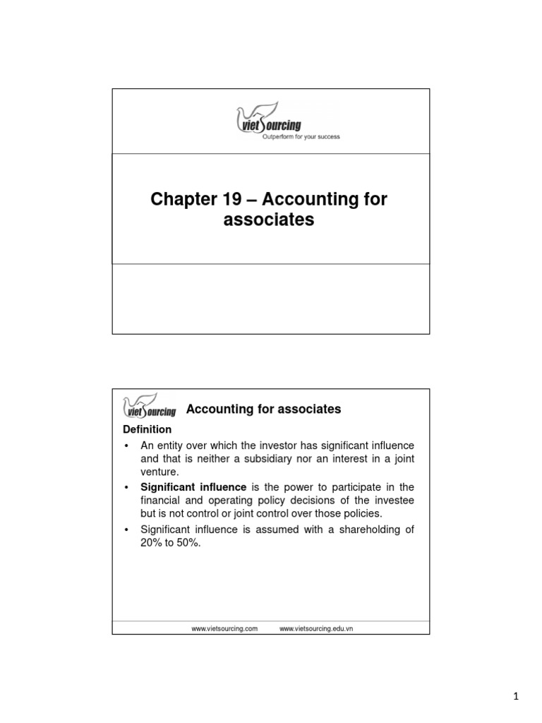 Accounting for Associates Explained | PDF | Equity (Finance) | Goodwill ...