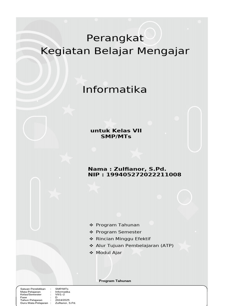 Modul Informatika 7 | PDF