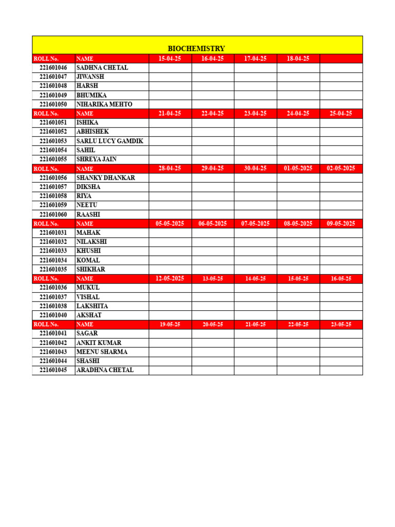 Biochemistry Batch B | PDF