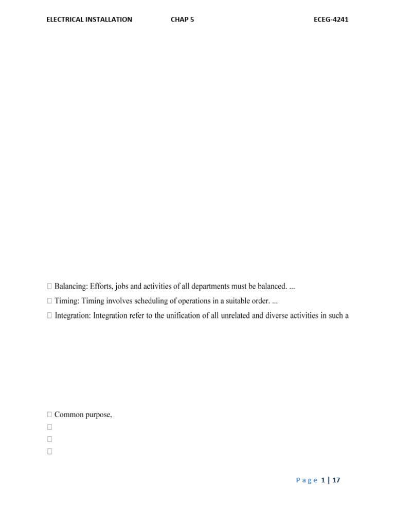 CHAP 5 Electrical Installation | PDF | Electrical Wiring | Fuse (Electrical)