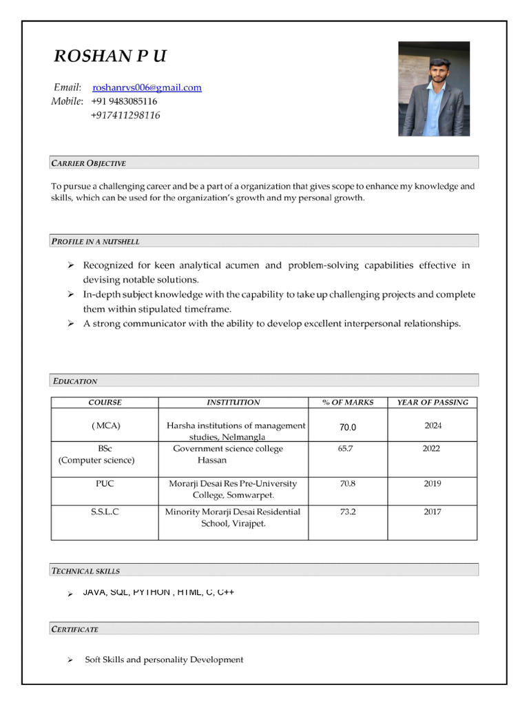 Roshan Resume..edited | PDF