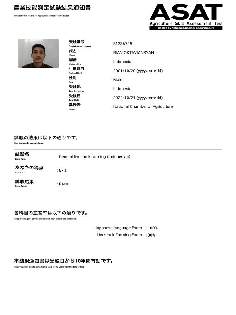 Prometric - SSW Peternakan | PDF