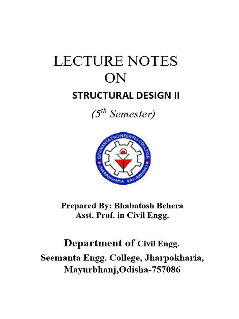 CE_STRUCTURAL_DESIGN_II_n | PDF | Deformation (Engineering) | Hardness