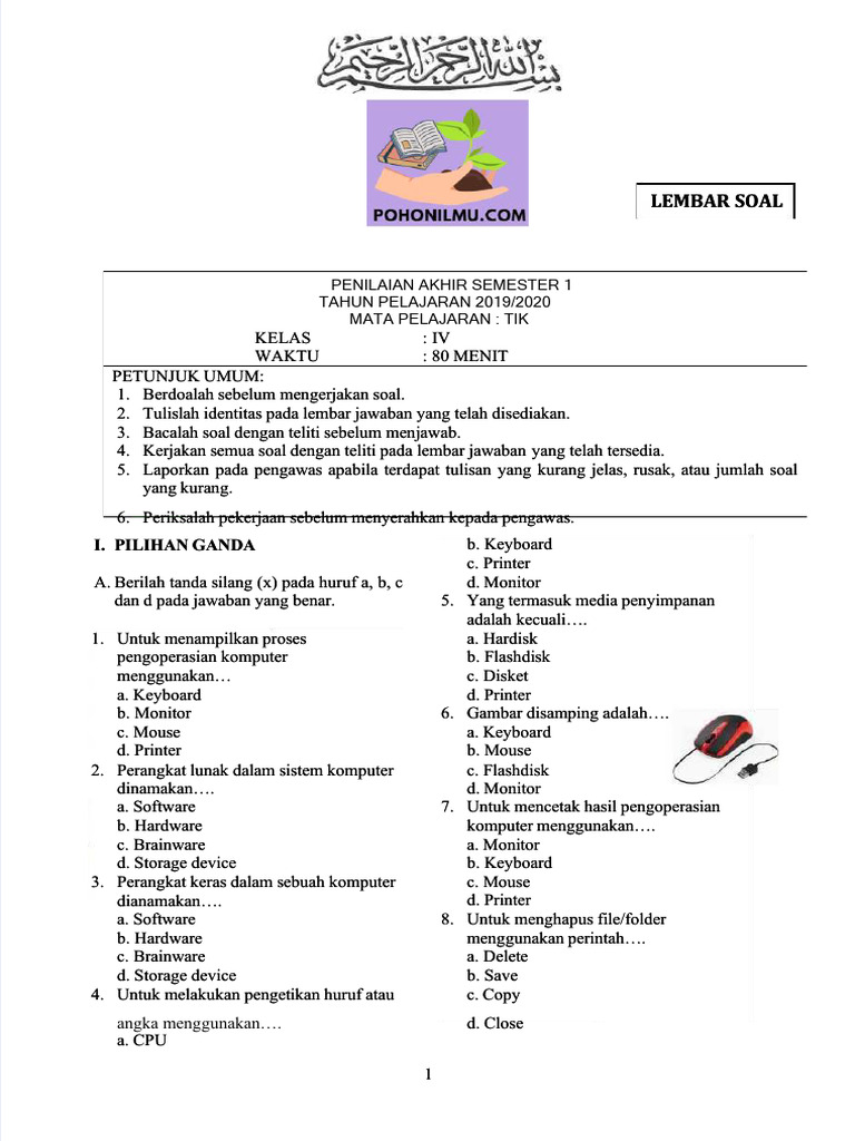 pdf-soal-pas-tik-kelas-iv_compress | PDF