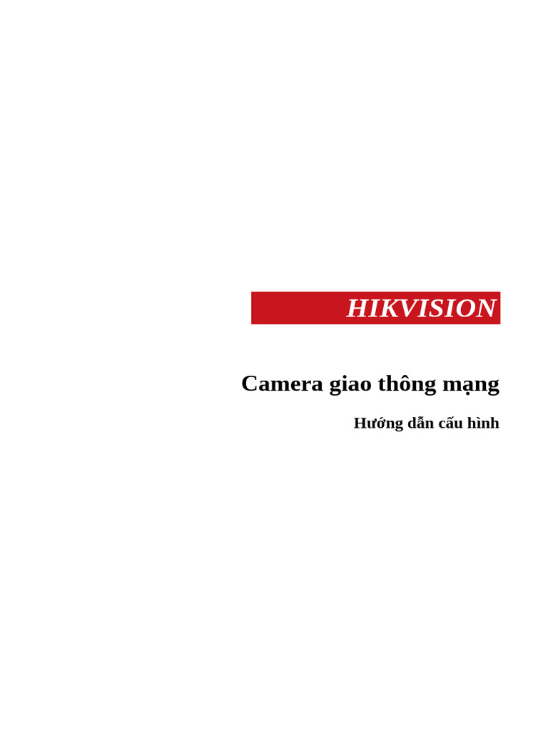 3.IDS-TCV907 - ConfigurationManual VDS Camera (VN) | PDF