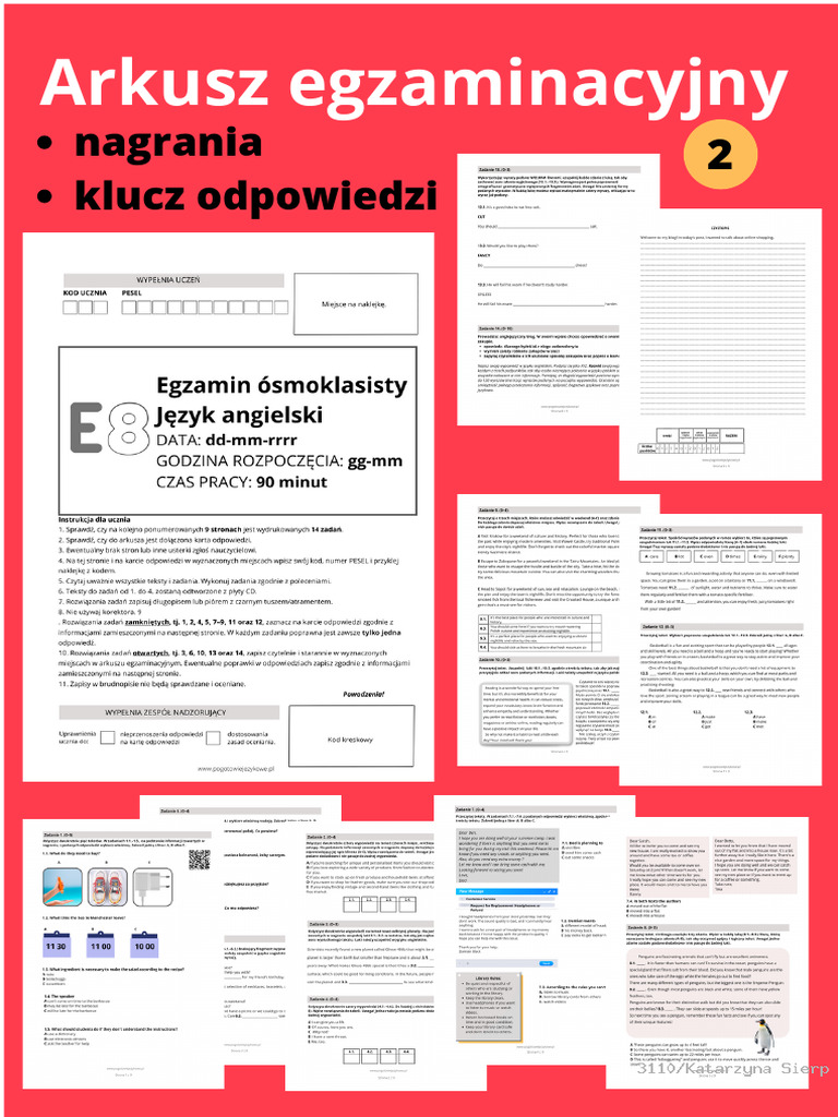 E8 Arkusz Egzaminacyjny NR 2 - 1730840147 | PDF