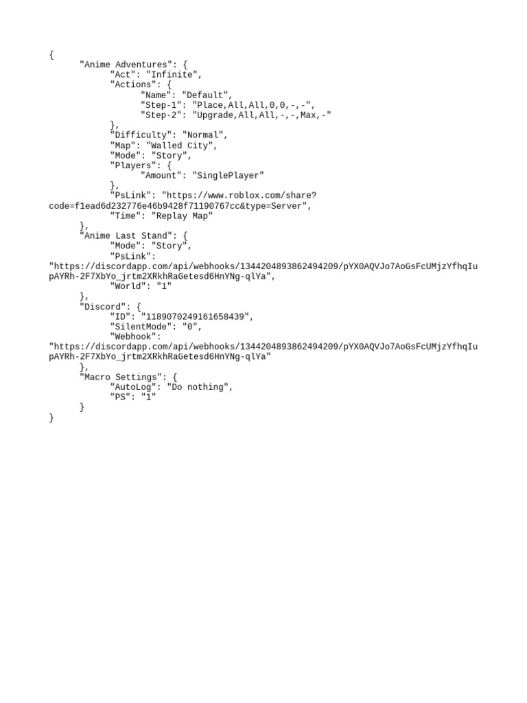 Macro Settings | PDF
