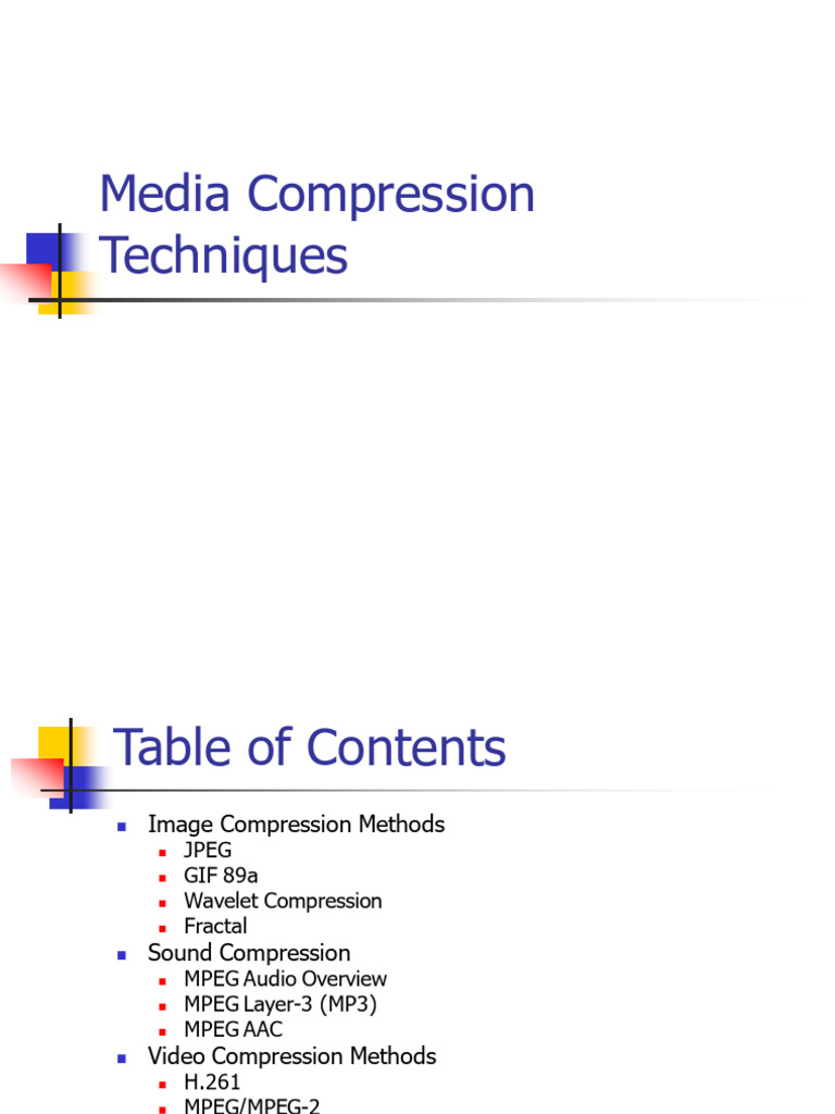 Multimedia Compression Techniques | PDF | Data Compression | Wavelet