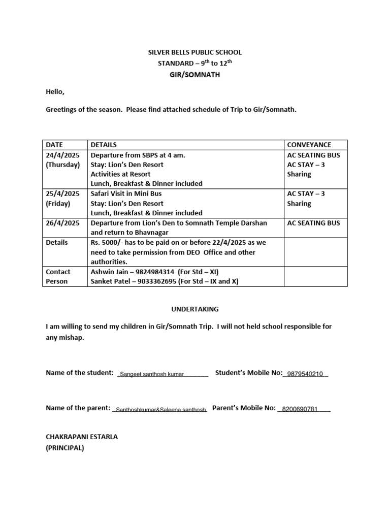Gir Somnath Trip 2 | PDF
