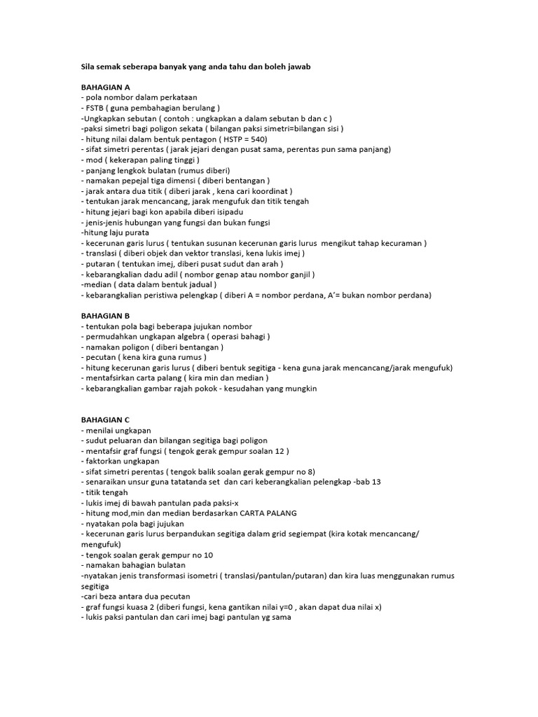 Soalan UASA Math T2 | PDF