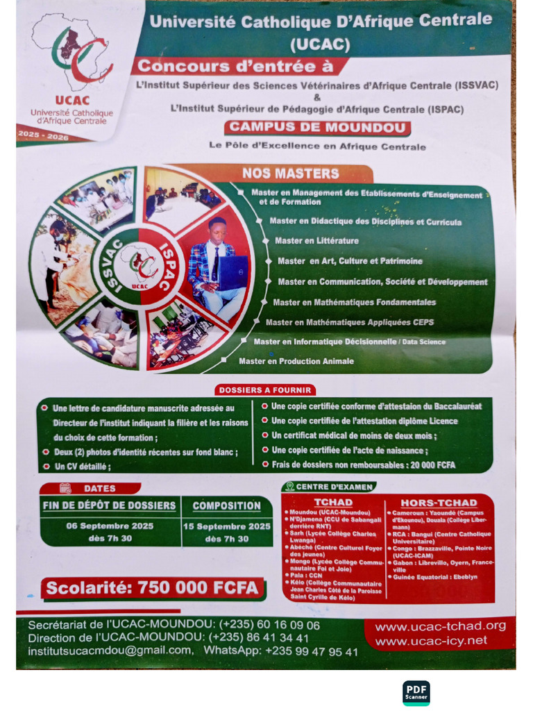 Flyer Master 2025-2026 UCAC | PDF