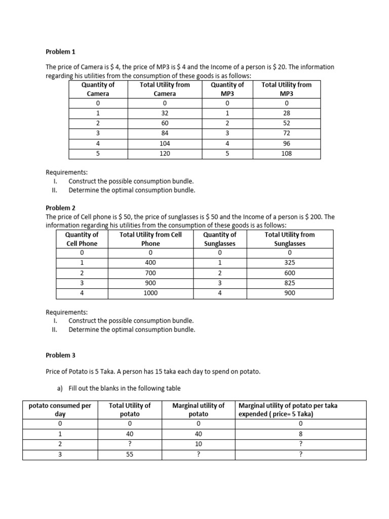 Budget & Consumption Bundle-Demand Curve | PDF | Utility | Economic ...