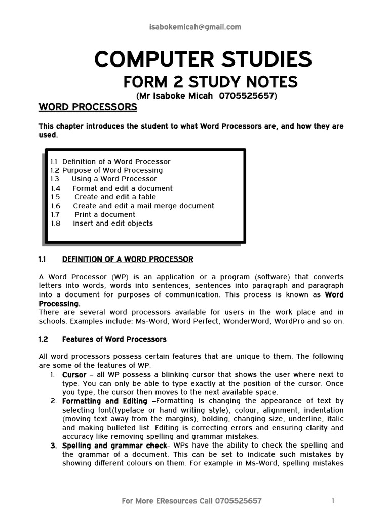 Form - 2 - Computer Notes Simplified | PDF
