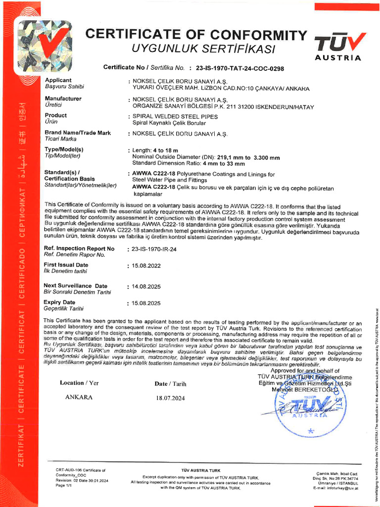 Awwa C222 15.08.2025 | PDF