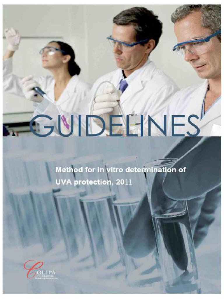 In Vitro UVA Protection Testing Method | PDF | Sunscreen | Ultraviolet