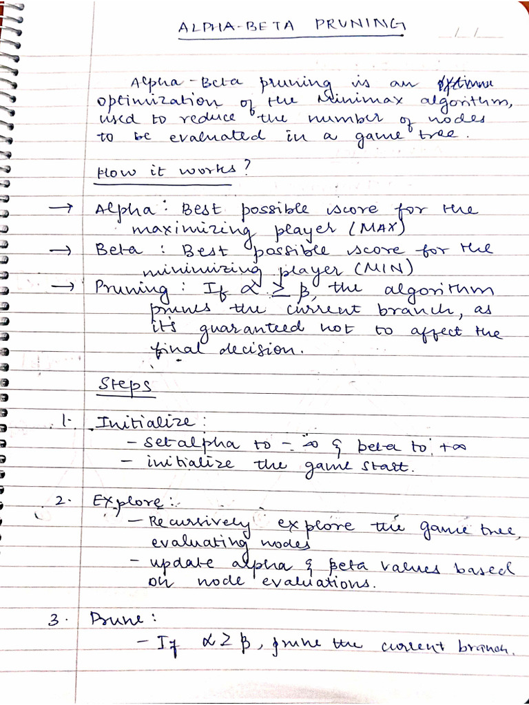 Alpha Beta Pruning | PDF