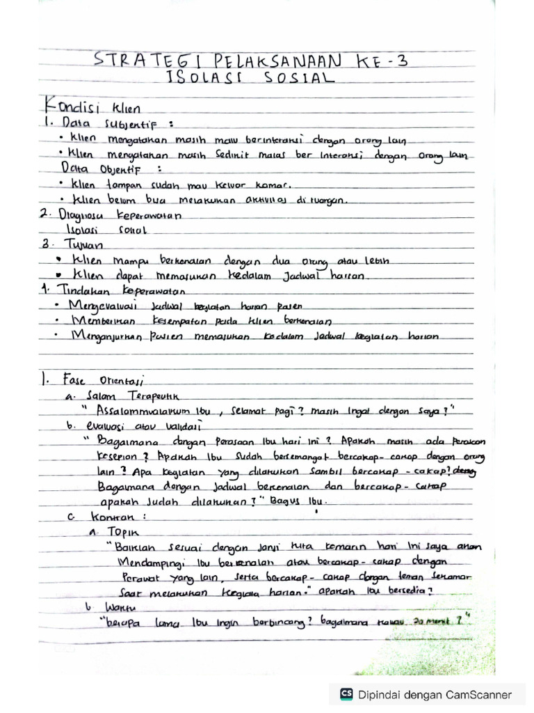 SP3 Isolasi Sosial | PDF