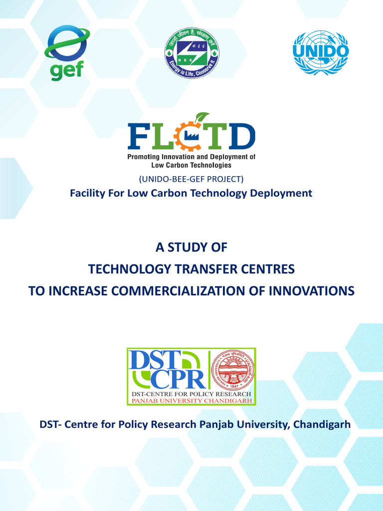 Study Report-Technology Transfer in India | PDF | Technology Transfer | Low Carbon Economy
