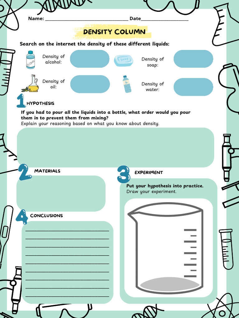 Density column experiment | PDF