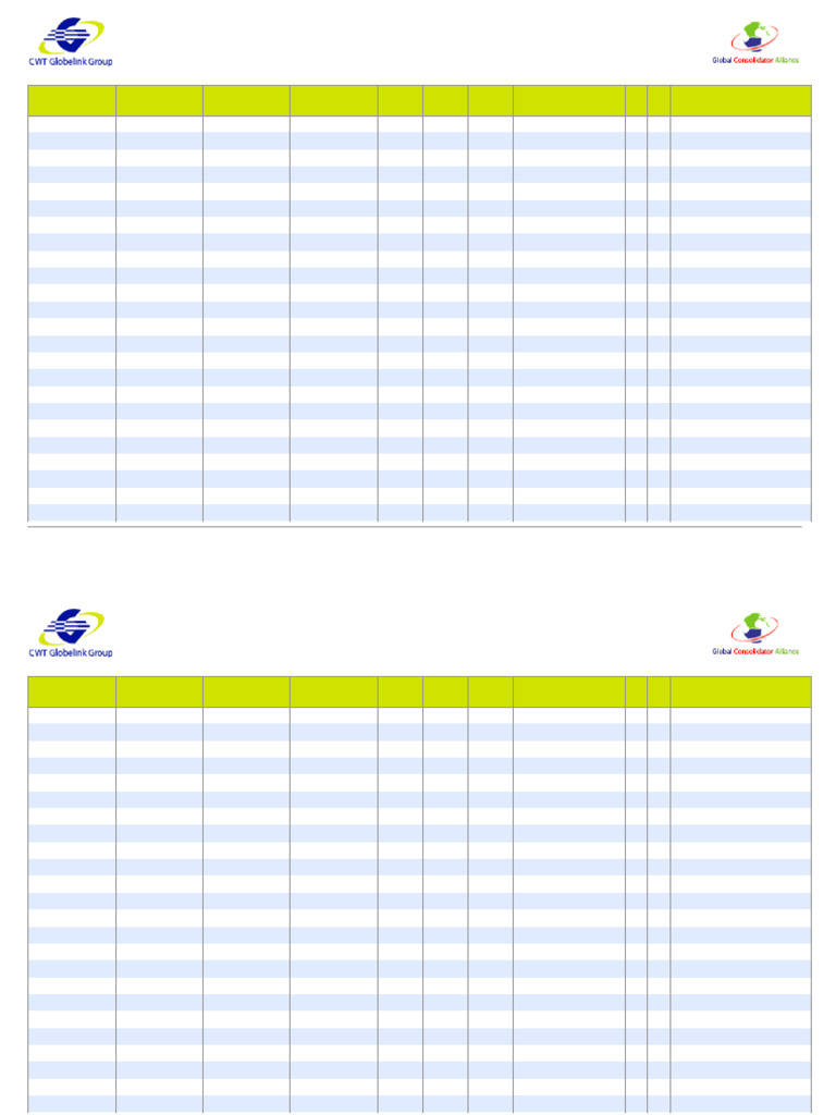 CWT-Globelink-E-Schedule - (02 - 03 - 2025 05 - 55 PM) | PDF | Government Of China | Transport ...