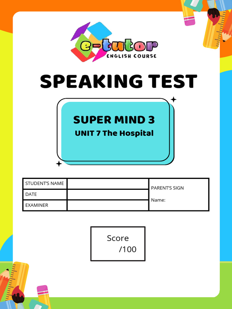 Speaking Test SM3 Unit 7 | PDF