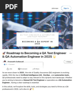 QA Engineer Roadmap 2025 | PDF