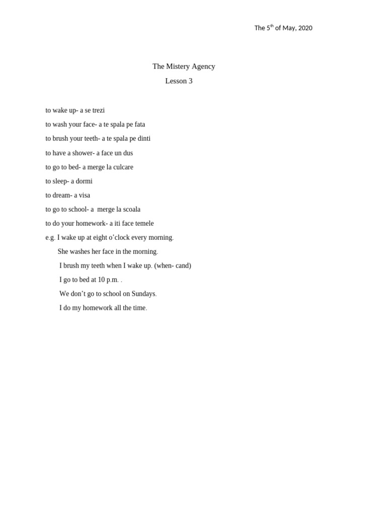 Lesson 3 III C Bun | PDF