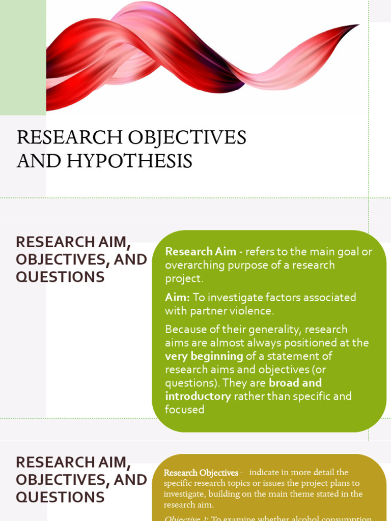 Writing Research Objectives | PDF | Hypothesis | Null Hypothesis