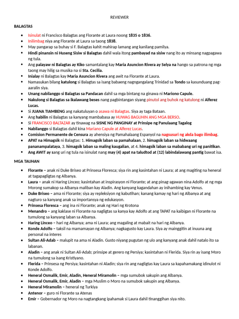 REVIEWER T3 G8-2 | PDF