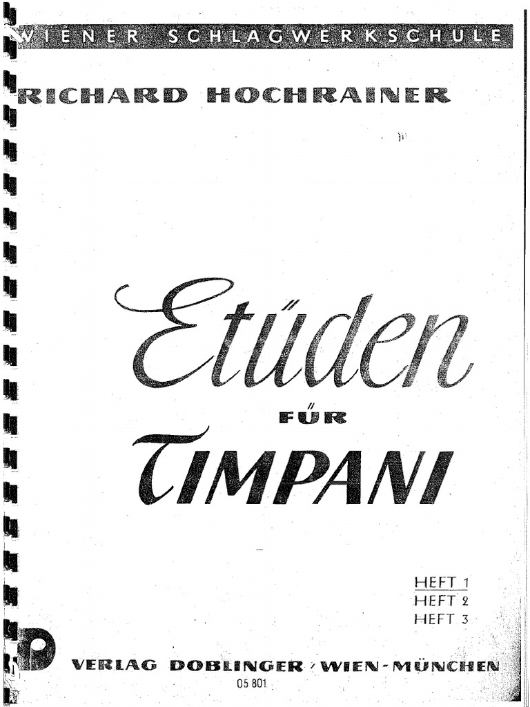 Etuden Fur Timpani - Richard Hochrainer | PDF