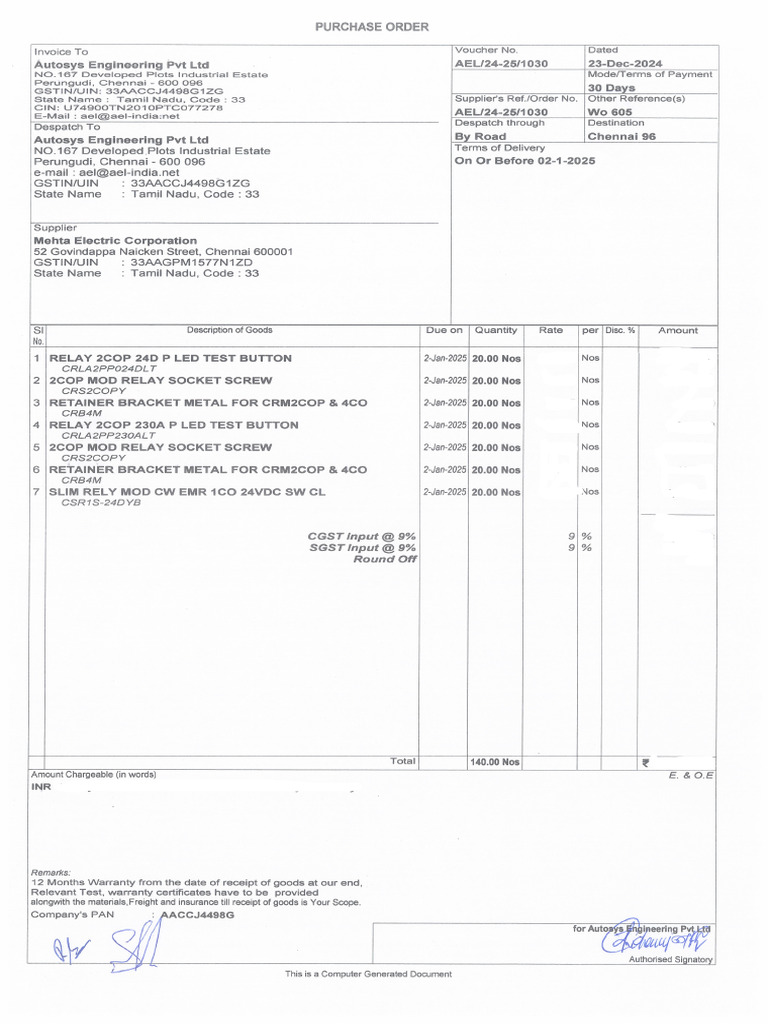 Autosys Engineering | PDF