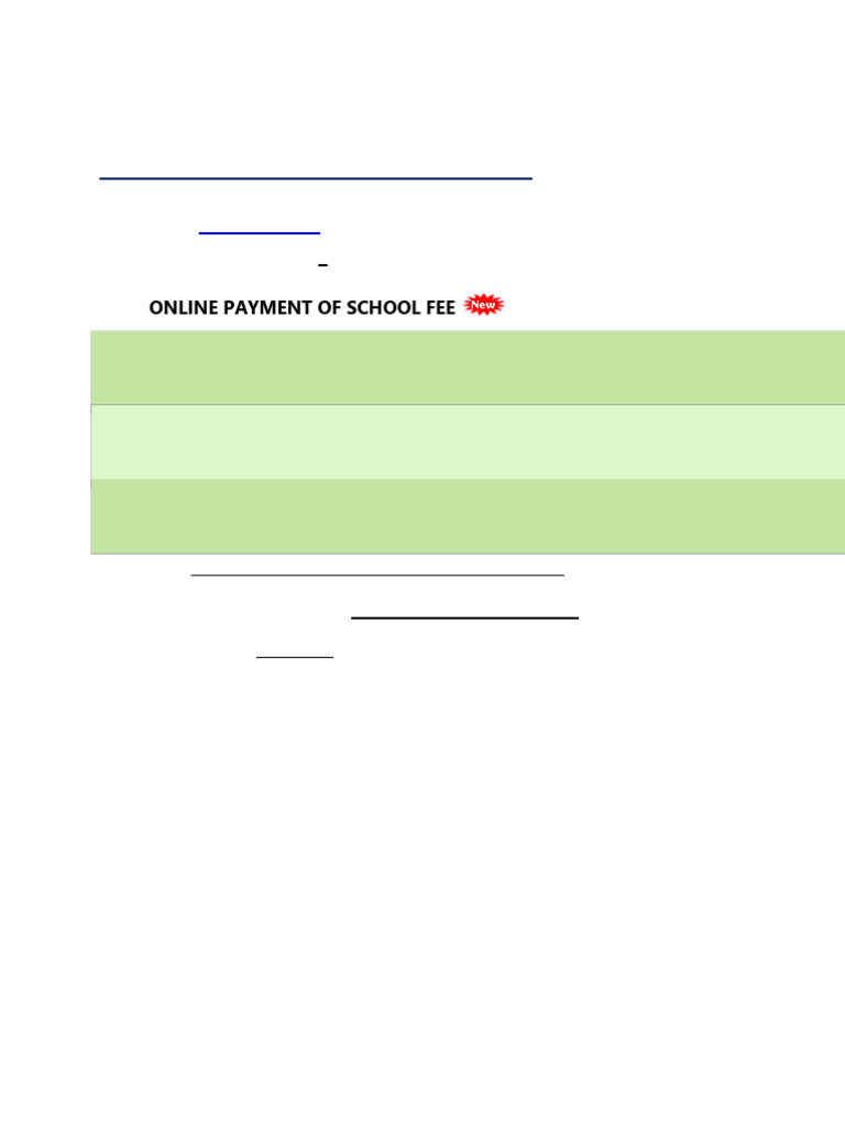 Steps to Make School Fee Payment Online | PDF