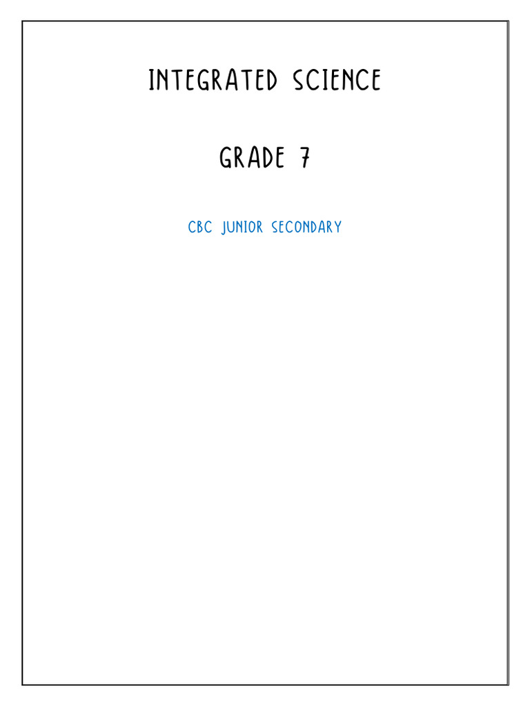 Integrated Science Grade 7 Notes | PDF | Mixture | International System ...
