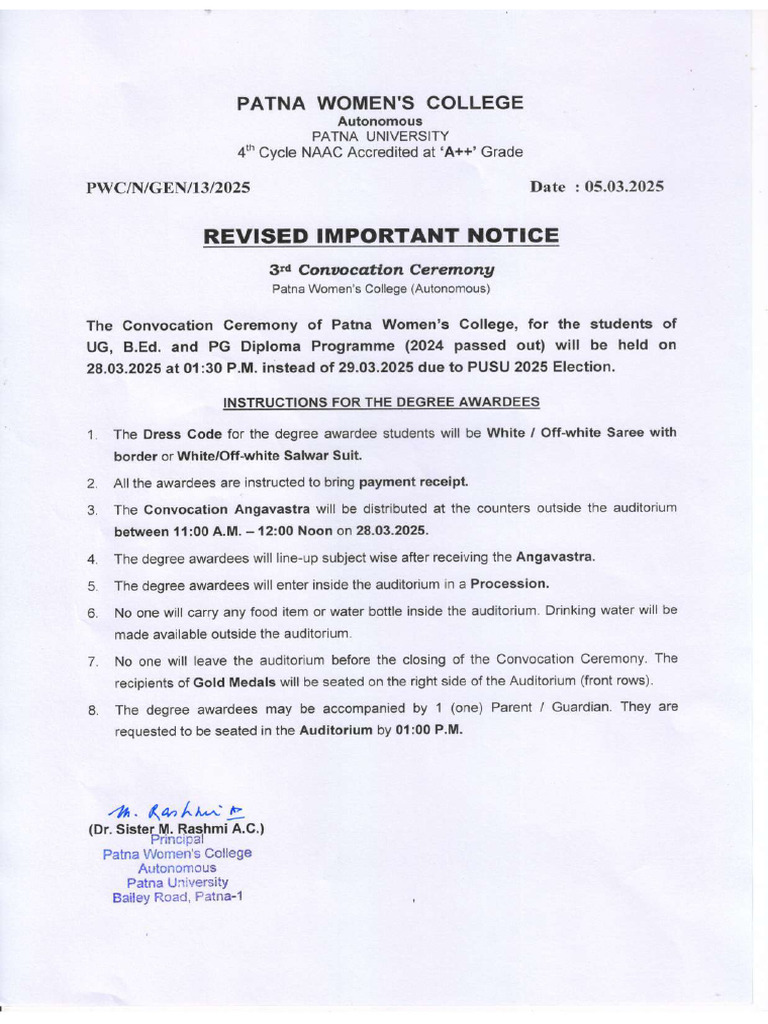 Revised Convocation Notice1 | PDF