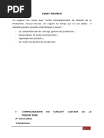 Gestion de La Production Cours 1 | PDF