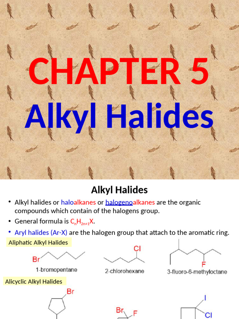 Alkyl Halides CHM457 | PDF | Chemical Reactions | Reaction Rate