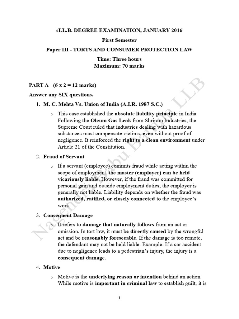 Strict Liability in Tort Law | PDF | Tort | Negligence