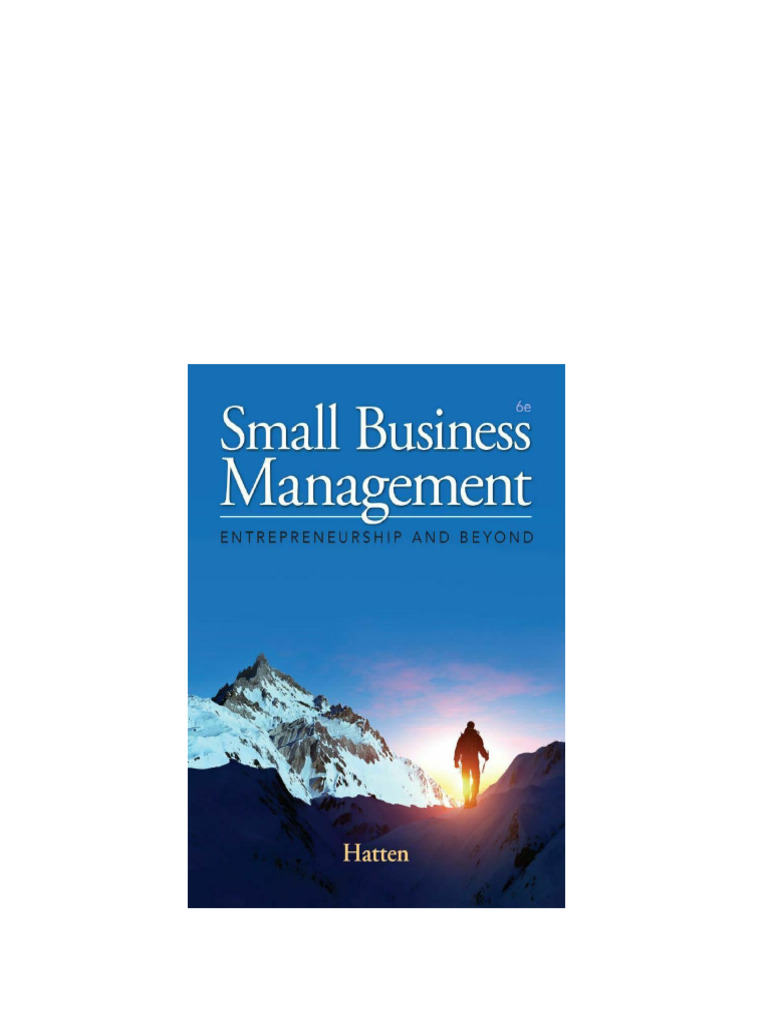 Small Business Management: Entrepreneurship and Beyond 6Th Edition ...