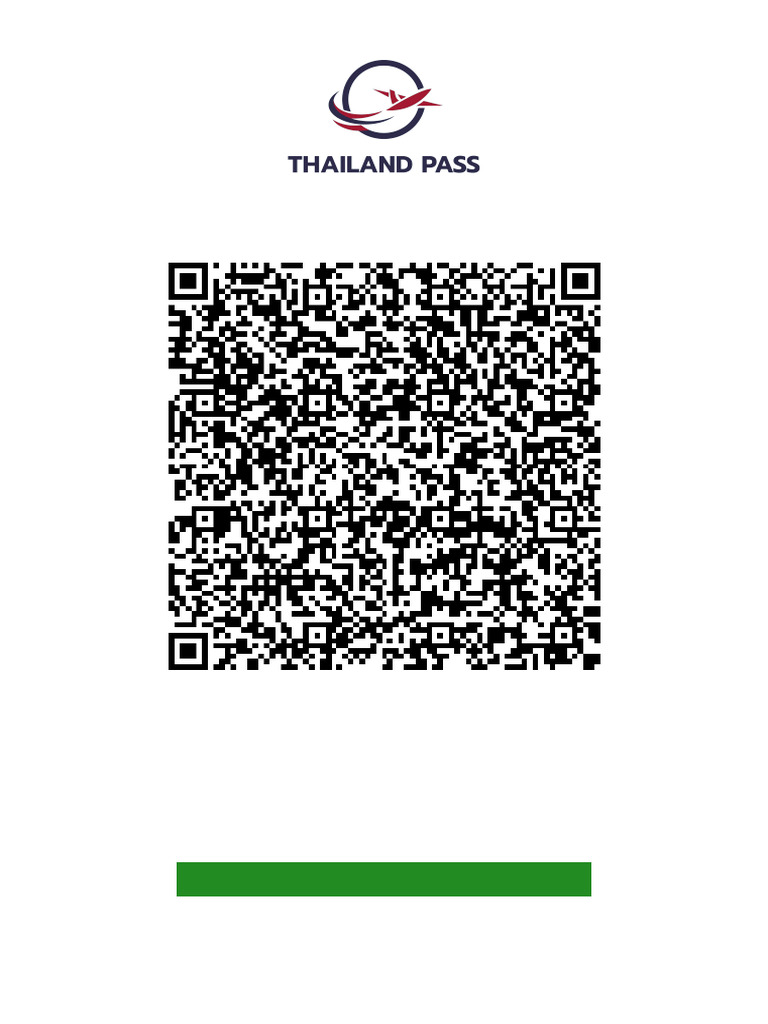 QR Thailand Pass | PDF