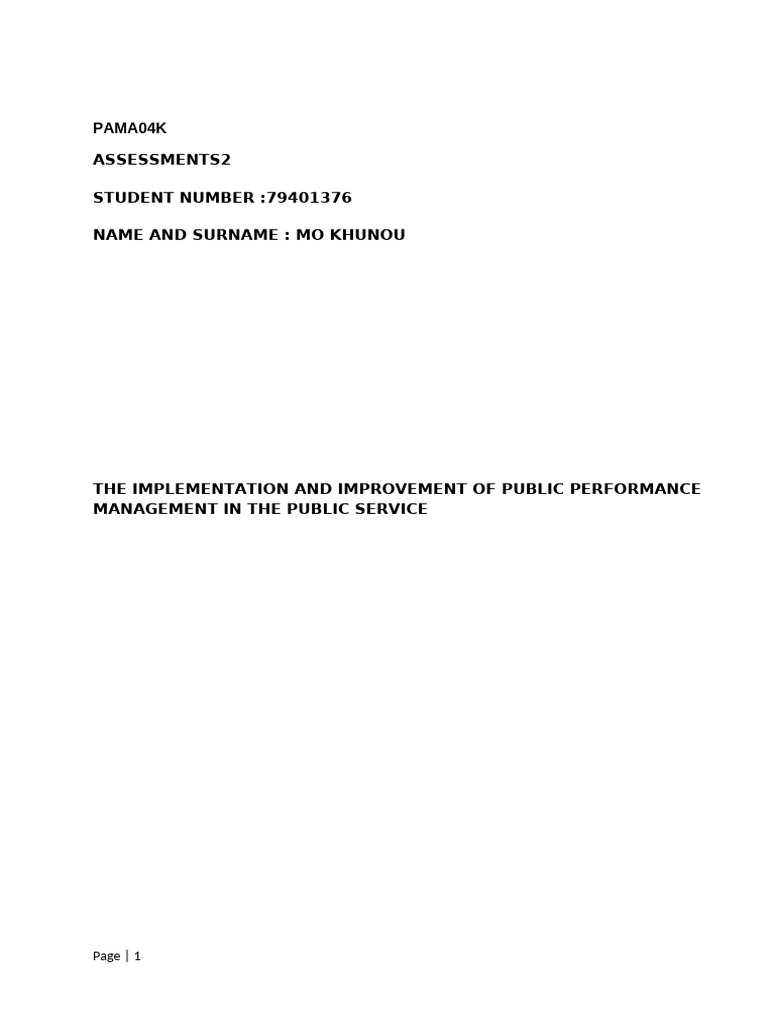 Pama04 K Ass 2 Olga | PDF | Evaluation | Performance Indicator