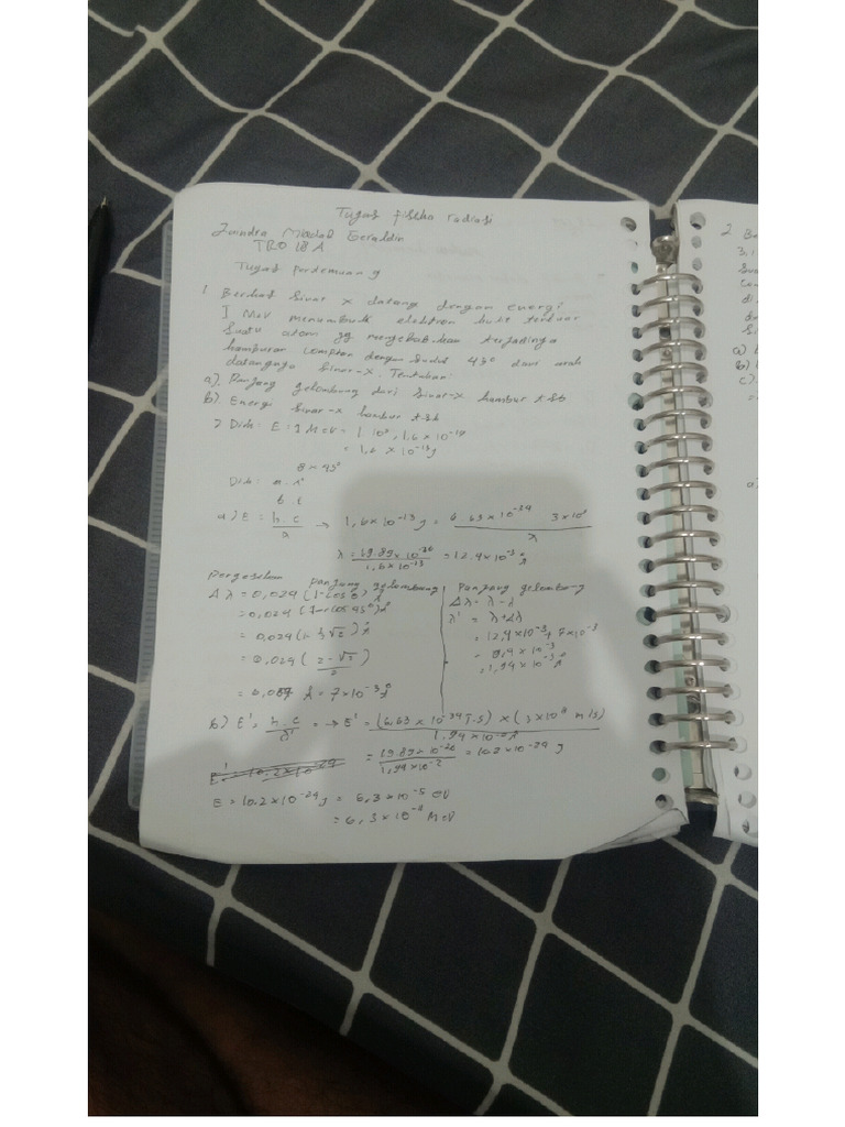 PDF Tugas Fisika Radiasi Zaindra TRO 18A | PDF