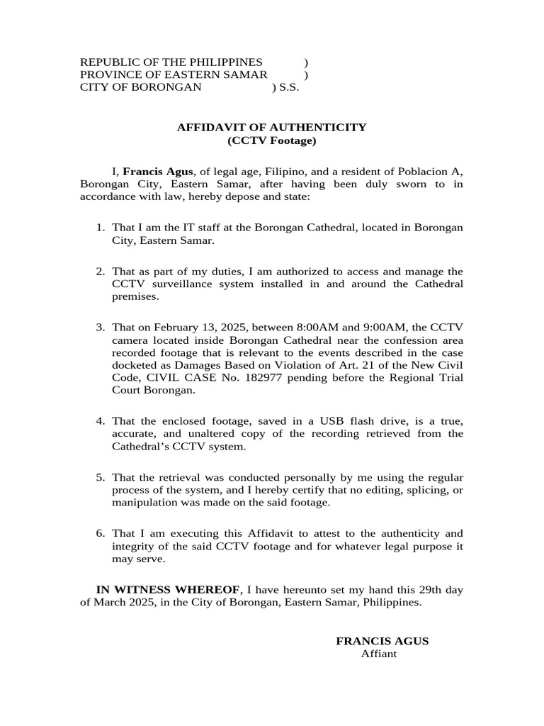 AFFIDAVIT-OF-AUTHENTICITY | PDF