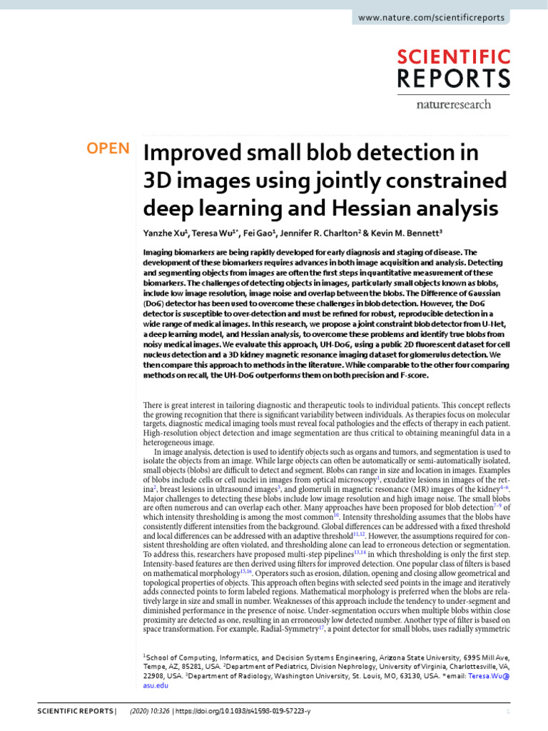 Improved Small Blob Detection In 3d Images Using Jointly Constrained